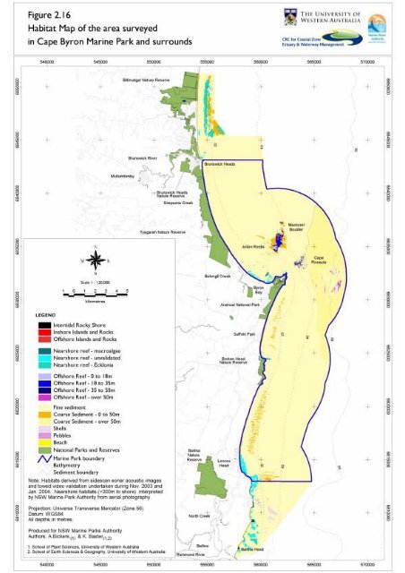 Cape Byron Marine Park. Habitat Mapping. - OzCoasts