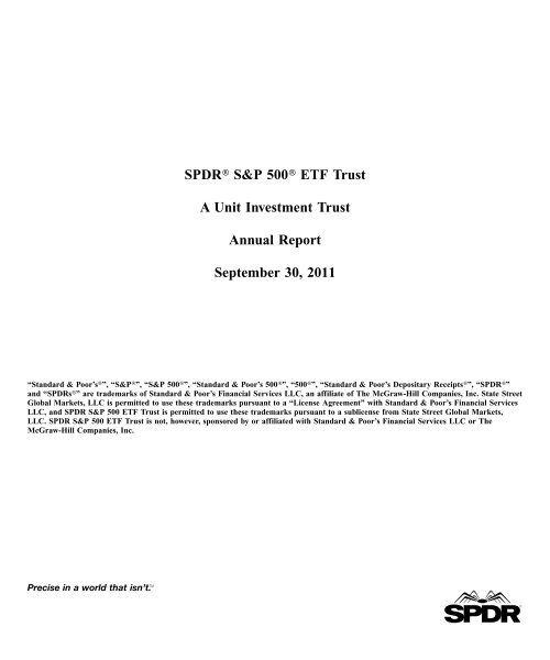 Annual ReportPDF - SPDR ETFs