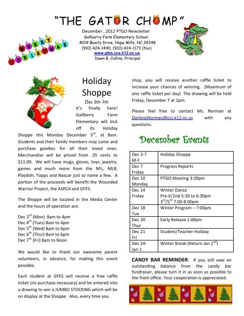 Gator Chomp - Gallberry Farms Elementary School
