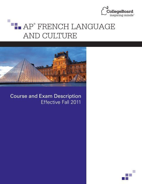 APÂ® FRENCH LANGUAGE AND CULTURE - Curriculum