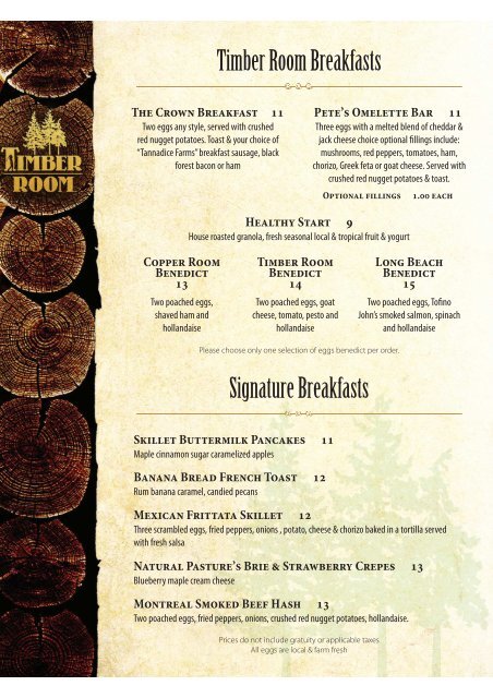 our Breakfast Menu (pdf)