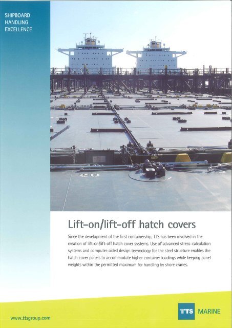 Lift-on/lift-off hatch covers - TTS Group ASA