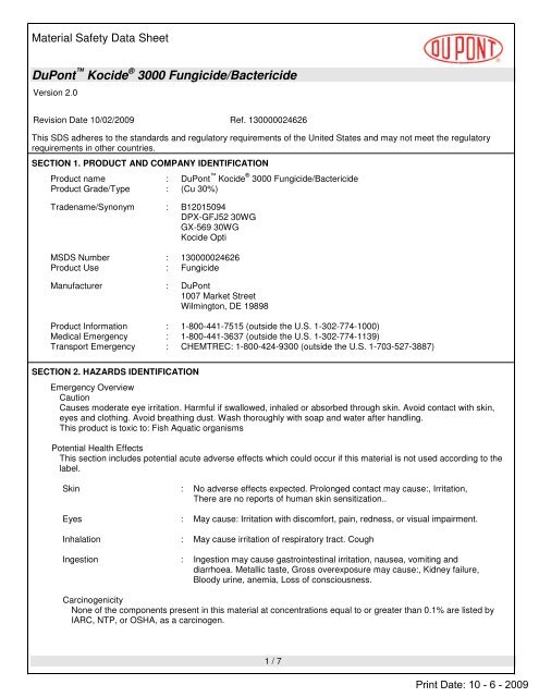 DuPont Kocide 3000 Fungicide/Bactericide - give2all