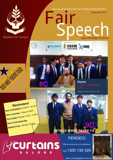 Reminders! DETAILS iNSIDE PAGES 7-8 - ISIK College