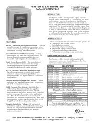 SYSTEM-10 BTU METER Johnson Controls N2 Version Installation ...