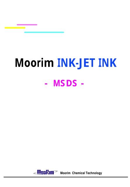 Moorim INK-JET INK - oliser - global