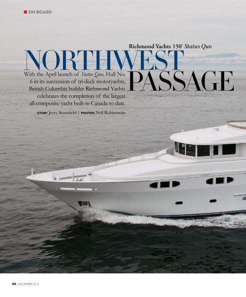 Richmond Yachts 150 Status Quo - STIDD Systems, Inc