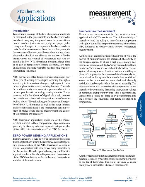 NTC Thermistor Applications - Digikey