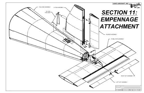 SECTION 11: EMPENNAGE ATTACHMENT - Van's Aircraft, Inc.