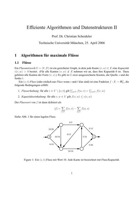 Effiziente Algorithmen und Datenstrukturen II - Lehrstuhl fÃƒÂ¼r ...