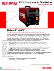 2000 Nelson Stud Welding Stud and Ferrule Catalog