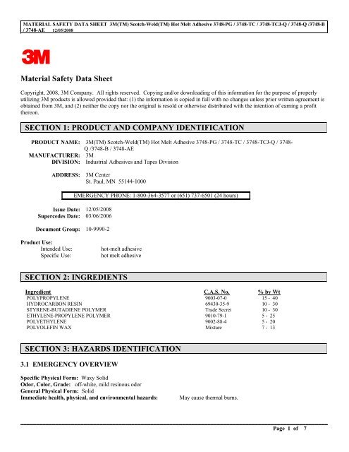 MSDS - 3M