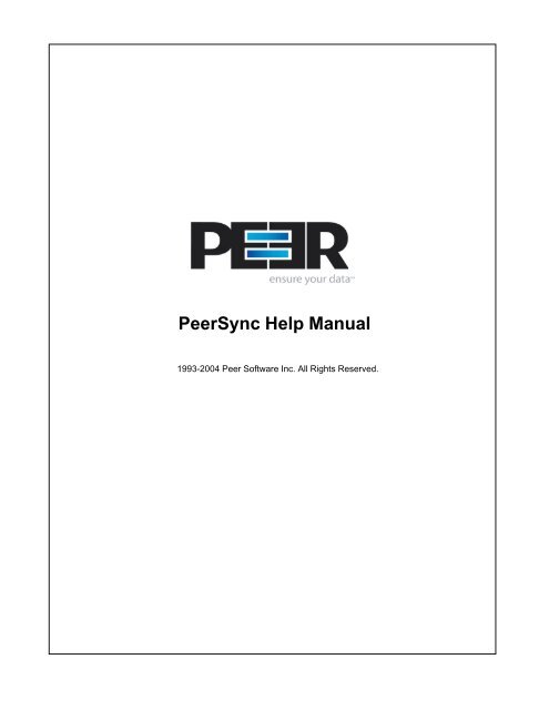 PeerSync 7.2 User Guide - Purple Rage