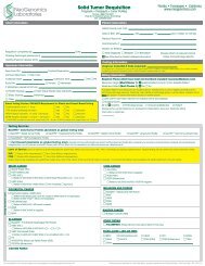 Test Menu PDF - NeoGenomics Laboratories
