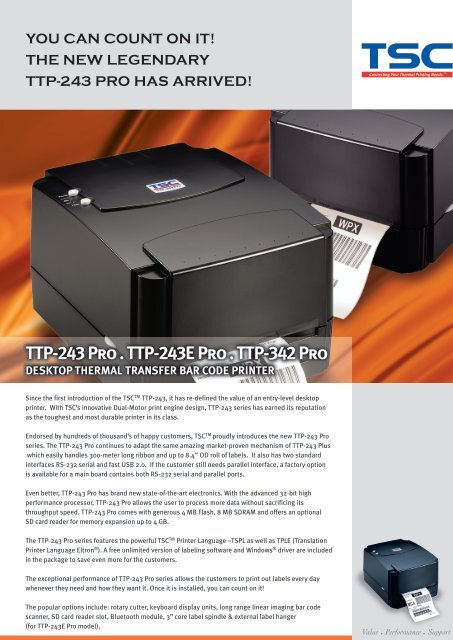 TTP-243 Pro . TTP-243E Pro . TTP-342 Pro - Bluetech Systems