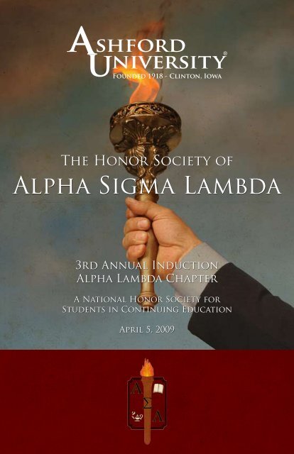 Alpha Sigma Lambda Induction
