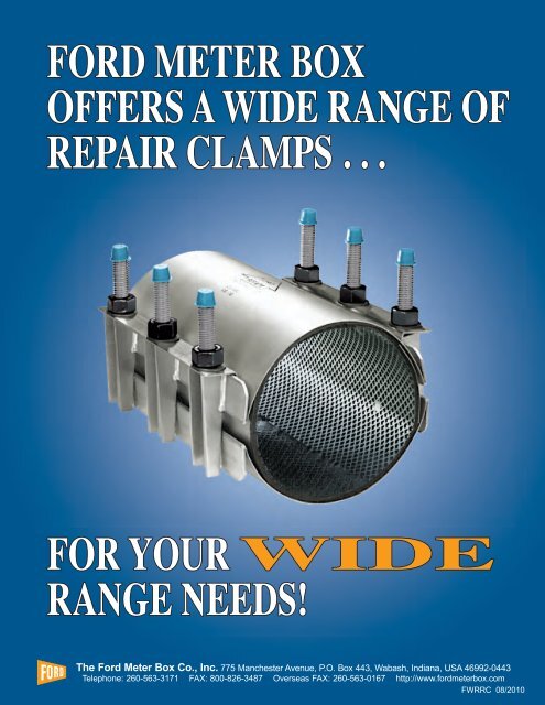FORD METER BOX OFFERS A WIDE RANGE OF REPAIR CLAMPS ...