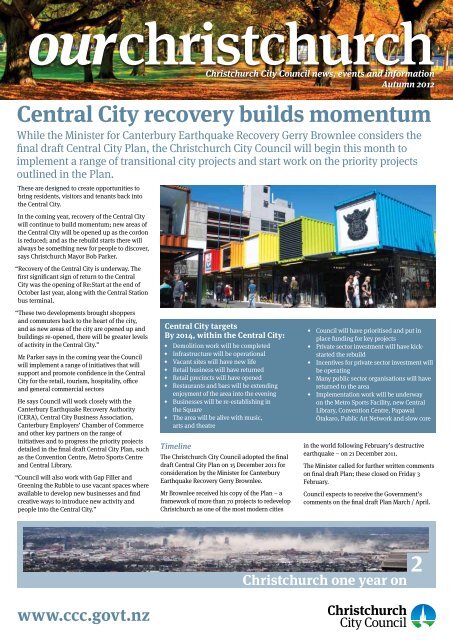 Our Christchurch - Christchurch City Council