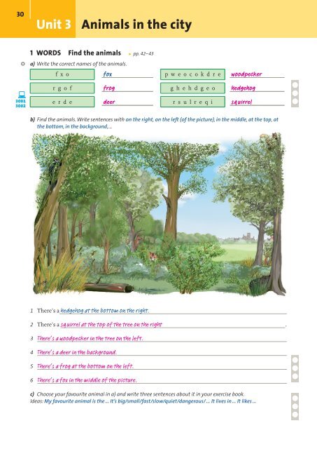 Animals in the city Unit 3