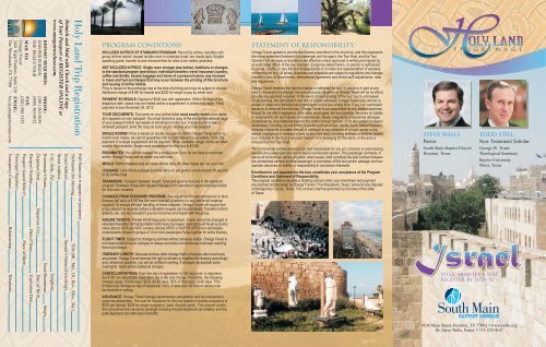 Holy Land Travel Brochure v2.FH9 - South Main Baptist Church