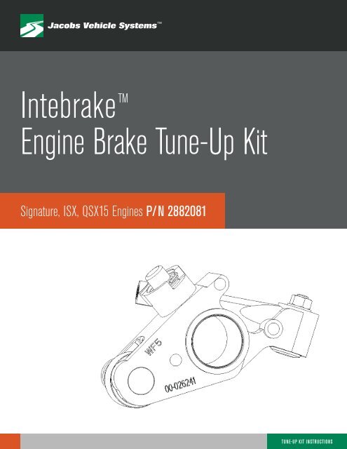IntebrakeTM Engine Brake Tune-Up Kit - Jacobs Vehicle Systems