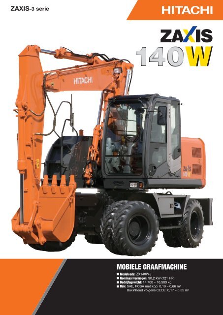 Brochure ZAXIS 140W-3 - Hitachi Construction Machinery