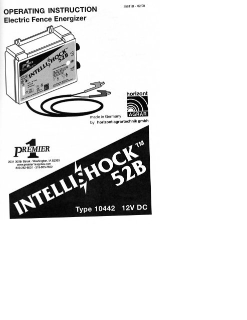 IntelliShock 52B - Premier One Supplies