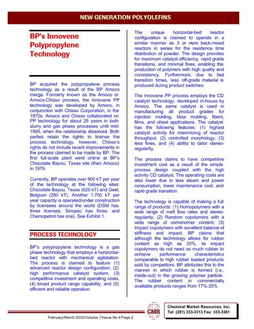 NEW GENERATION POLYOLEFIN