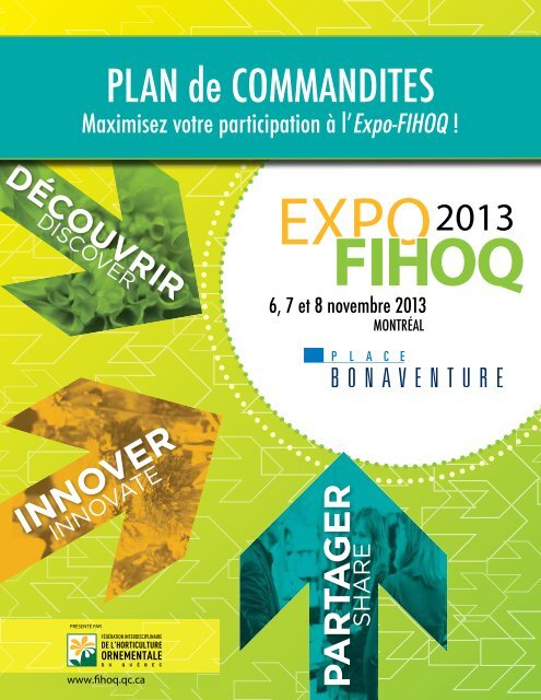 Plan de commandites - FÃ©dÃ©ration interdisciplinaire de l'horticulture ...