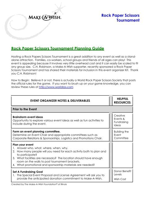 Rock Paper Scissors Tournament Rock Paper Scissors Tournament ...