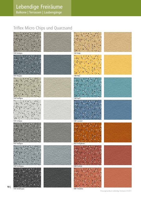 Lebendige Freiräume - Triflex