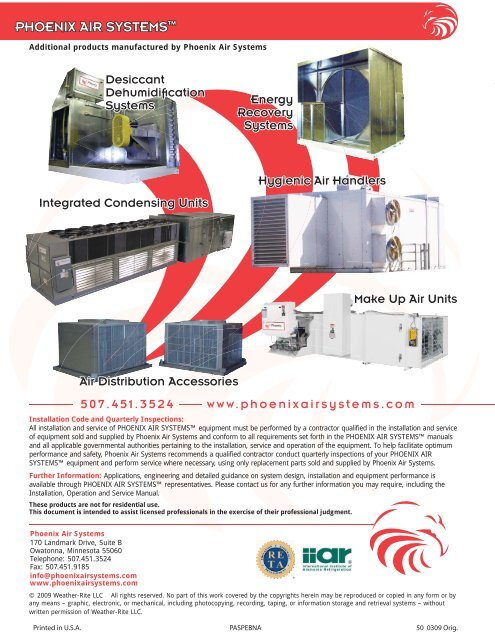PHOENIX AIR SYSTEMS SYSTE