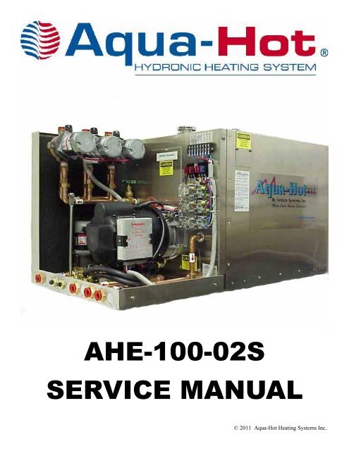 SERVICE MANUAL AHE-100-02S - Aqua-Hot