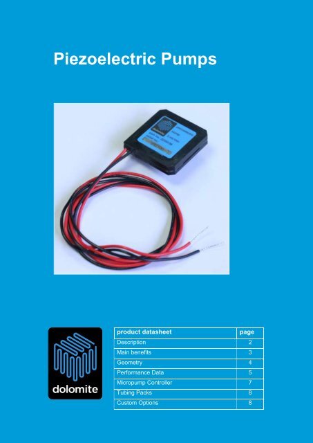 datasheet - Dolomite Microfluidics
