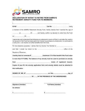Ill Health Early Retirement Notification Form - samro