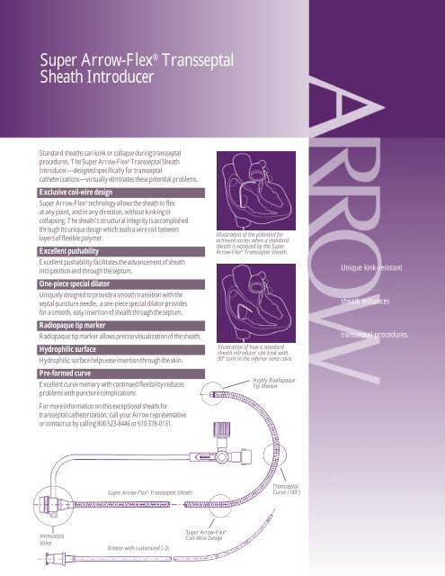 Super Arrow-FlexÂ® Transseptal Sheath Introducer