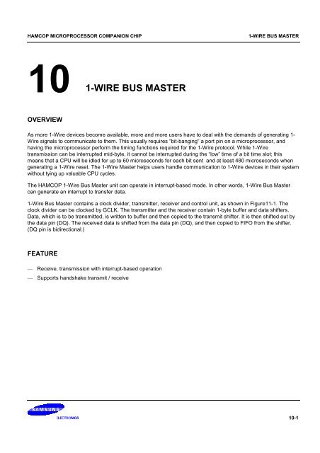 10 1-WIRE BUS MASTER