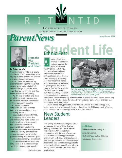 Student Life - National Technical Institute for the Deaf - Rochester ...