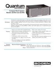 Multicom 2000 Operating Instructions - Bogen Engineered Systems