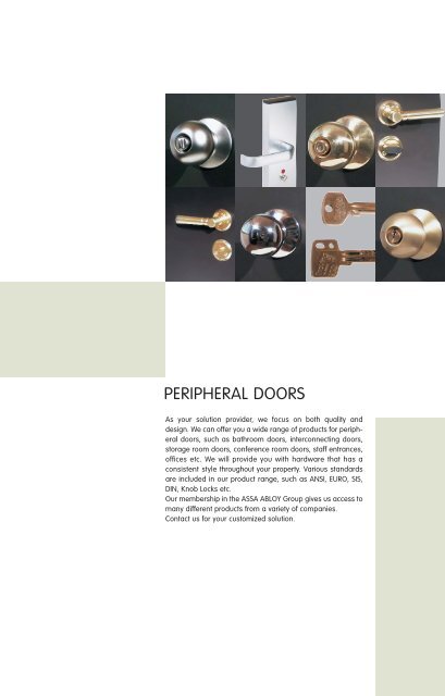 PERIPHERAL DOORS