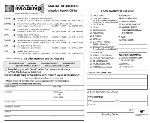 Waterloo Region Requisition - True North Imaging