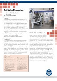 Automated Ultrasonic Railroad Wheel Set Inspection - NDT Systems ...