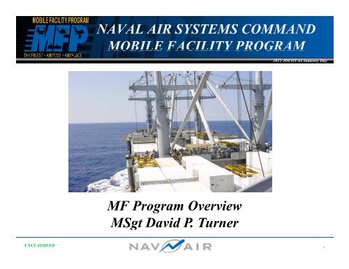 NAVAL AIR SYSTEMS COMMAND MOBILE FACILITY PROGRAM ...