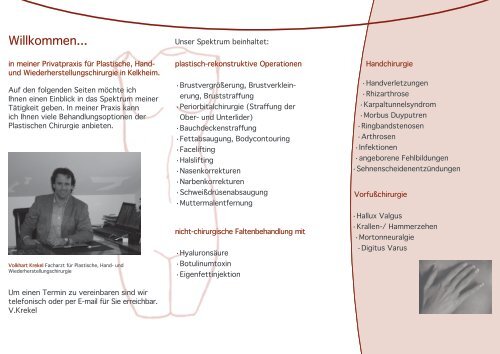 Praxis-Flyer - Hochtaunus-Kliniken