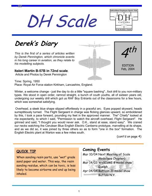 4 th Edition - DH Scale Modeler's Club