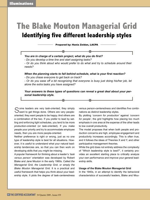 The Blake Mouton Managerial Grid - Lacpa.org.lb