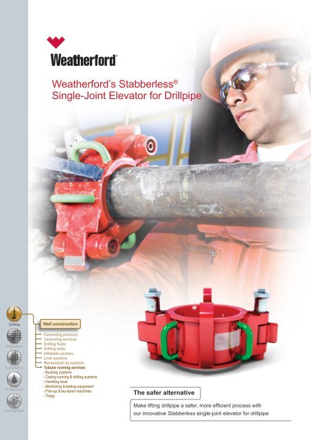 Weatherford's StabberlessÂ® Single-Joint Elevator for Drillpipe