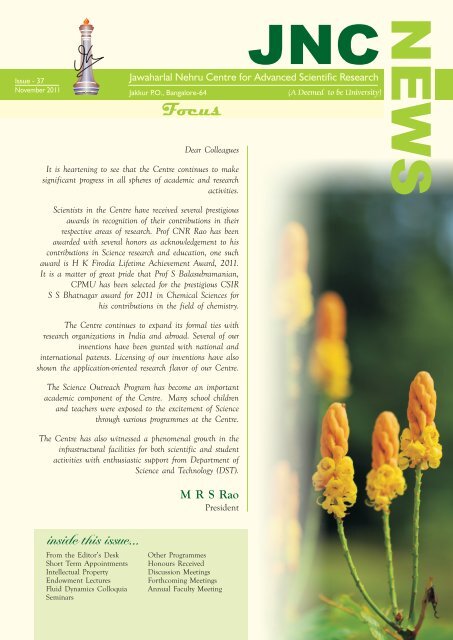 JNC - Jawaharlal Nehru Centre for Advanced Scientific Research