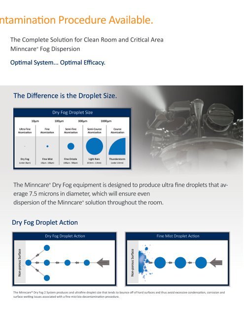 Minncare Dry Fog Brochure - Mar Cor Purification