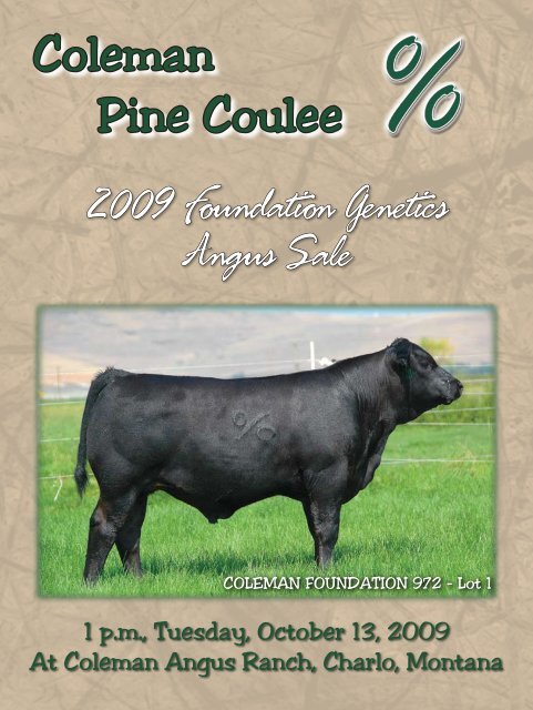 Coleman Pine Coulee - Angus Journal